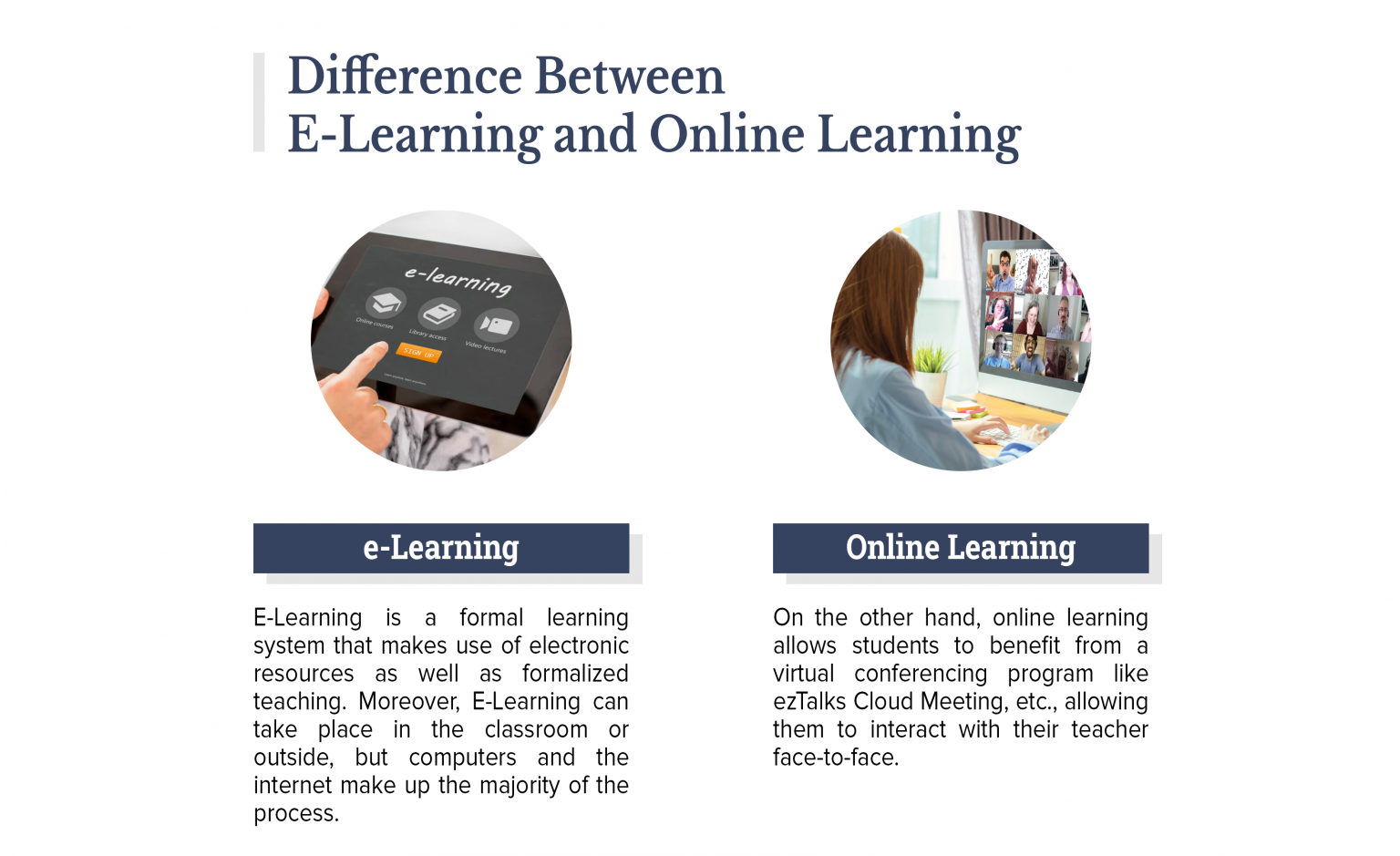 Difference Between Digital Learning, E-Learning and Online Learning